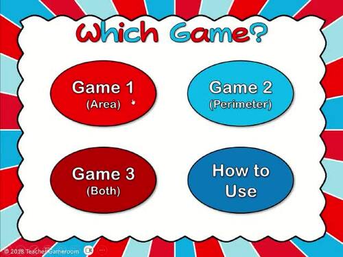 Area and Perimeter Metric System Tic Tac Toe Game | No Prep Measurement ...