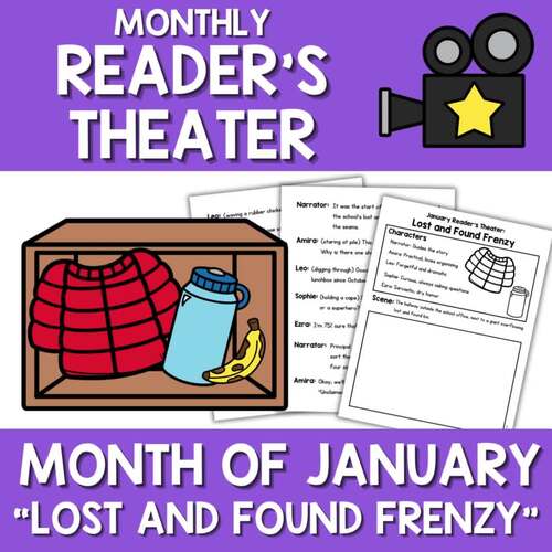 Readers Theater Script January Reading Center Activity Small Groups ...