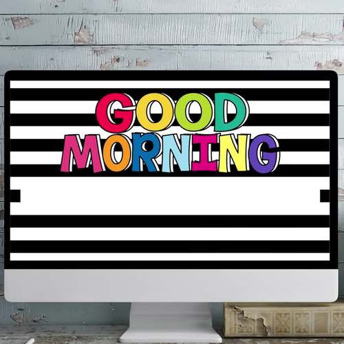 Digital Morning Message Slides for Pre-K - Morning Meeting or Work ...