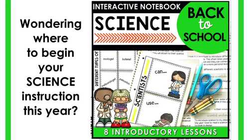 Back to School Science Interactive Notebook Pages for 3rd Grade | TPT