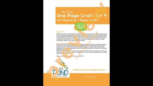 Pumpkin Fine Motor Crafts | My First One Page Craft for October & Fall