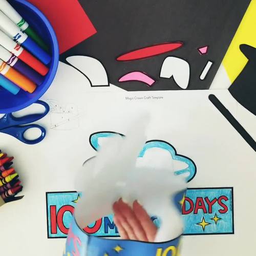 100 Days of School Crown | 100 Days of School Craft by The Kinder Clubhouse