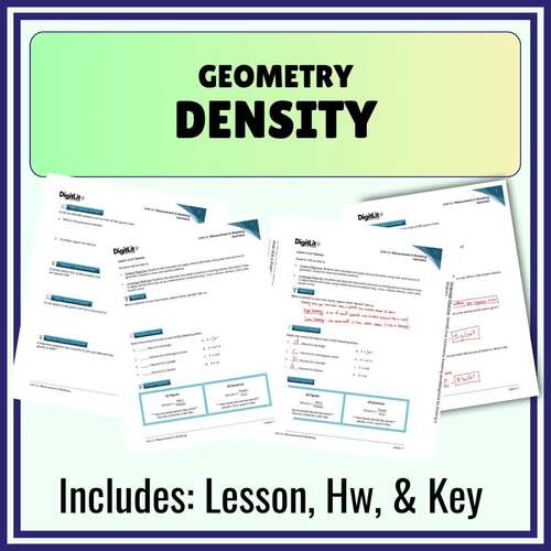 Density Guided Notes & Worksheets | 9th-11th Grade Geometry | TPT