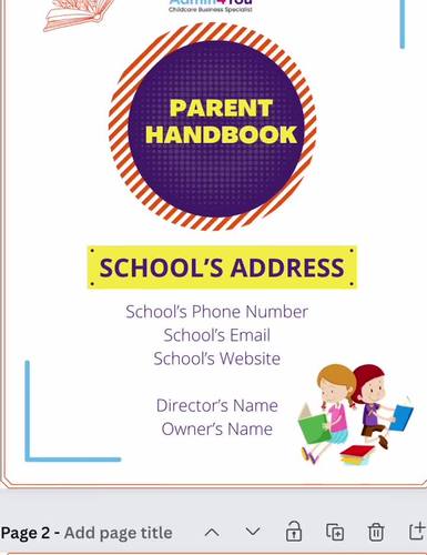 The Parent Handbook (Updated Layout on Canva) by Admin 4 You | TPT