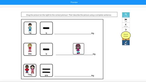 PRONOUN & ACTION VERB DIGITAL BOOM CARDS (EXPANDING UTTERANCES) by SLP ...