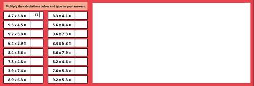 Digital Pixel Art NO PREP - Love Decimal Multiplication Google Sheet