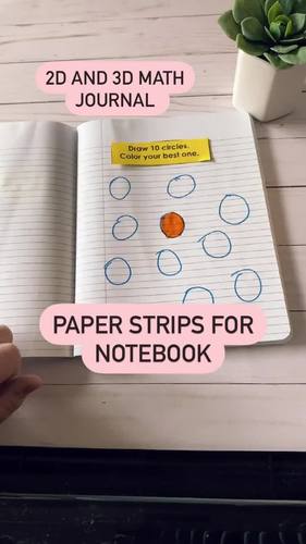 2D 3D Shapes Math Journal by One Basic Teacher | TPT