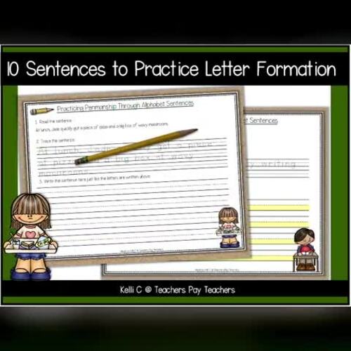 Handwriting Practice and Intervention Pages BUNDLE Back To School Edition
