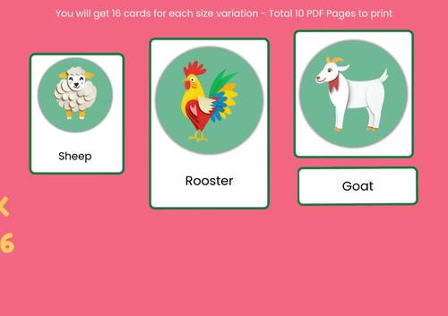 Domestic Animals Flashcards For Kids - Domestic & Farm Animals Vocabulary