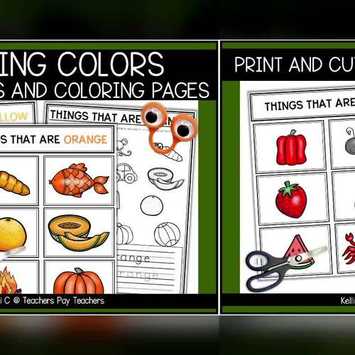 Learning Colors Pages to Practice Identifying Colors Plus Sorting and ...