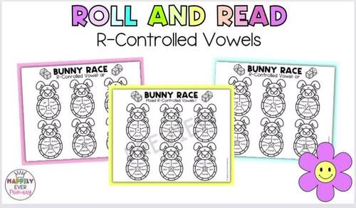 Spring Roll and Read Fluency Practice Games | R Controlled Vowels