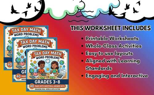 Dollar Deals & Taxes: Real-Life Math Word Problems Grades 3rd,4th,5th ...