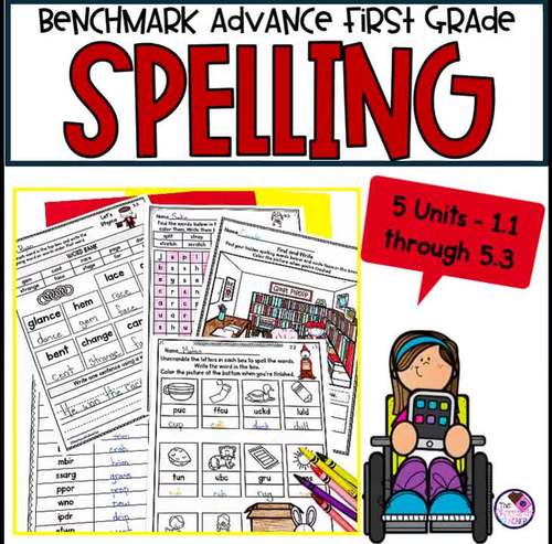 Spelling Word Practice - Benchmark Advance 1st Grade CA 2017 and ...