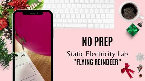 Flying Reindeer Static Electricity Experiment | Winter Science STEM ...