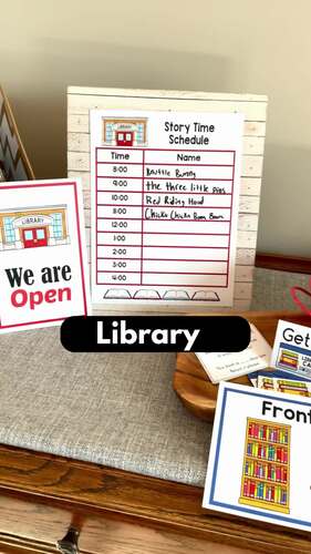 Library Dramatic Play by Confetti Crate | TPT