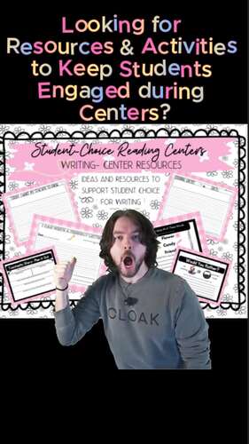 Student Choice Reading Centers- Writing Activities by Paine Free Creations