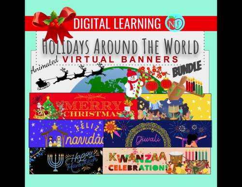 HOLIDAYS AROUND THE WORLD Animated Virtual BANNERS Bundle | GOOGLE ...