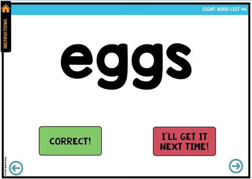 Sight Word Flash Cards - Fry List 6 - Boom Cards™ by Little Speech Shop