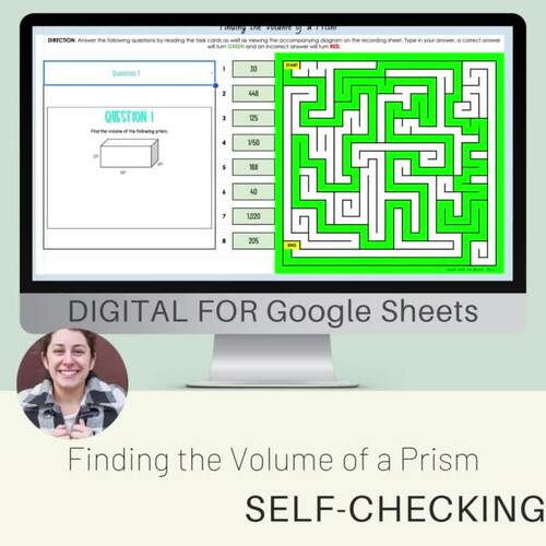 Finding the Volume of a Prism: Task Card Maze by Math with Ms Baron