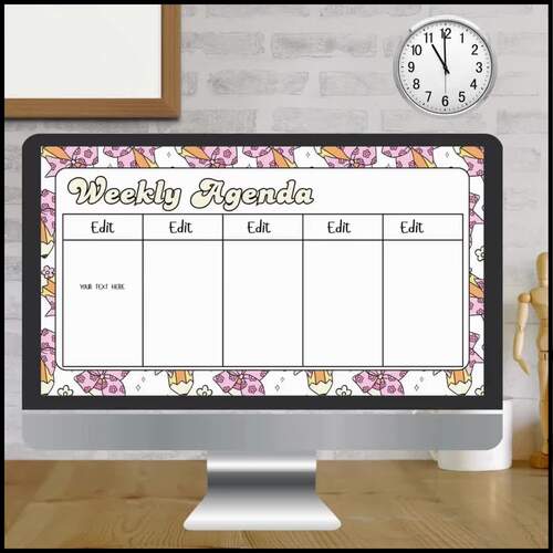 Editable Classroom Slides Bundle,Bright, Boho, and Retro Themes ,Canva ...