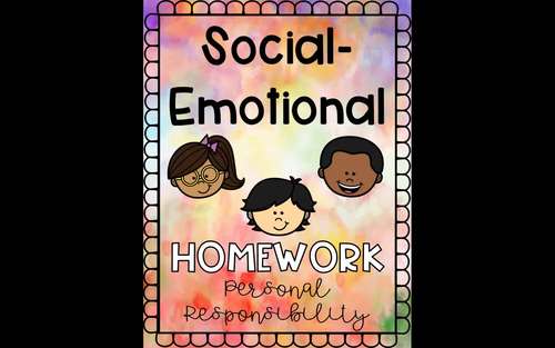 Social Emotional Learning Homework, Personal Responsibility | February ...