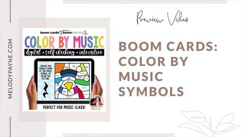 Music BOOM™ Cards for Piano Lessons - Color by Music Symbols Winter ...