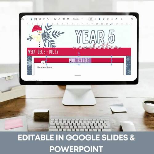 Editable Winter Classroom Newsletter Template Season Themed by Siana's ...