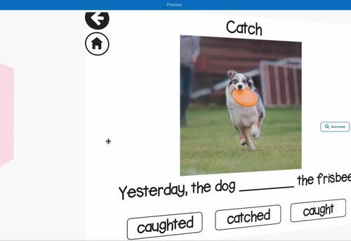 Regular and Irregular Past Tense Verbs Boom Cards™ Speech Therapy ...