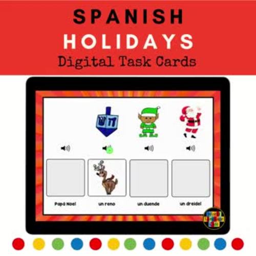 Spanish Christmas Activities Hanukkah Spanish Boom Cards Spanish New Year's