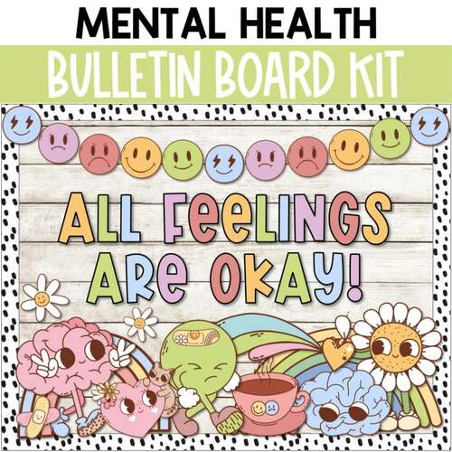 Mental Health Awareness Bulletin Board Kit / Kindness Bulletin Board ...