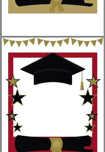 GRADUATION Frames by TechLitTeach | TPT