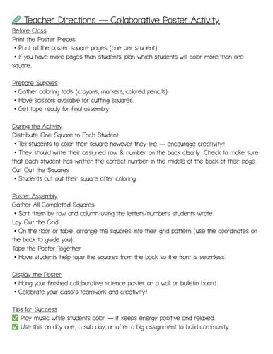 Spring Blooming Collaborative Poster Team Building Activity by Smart ...