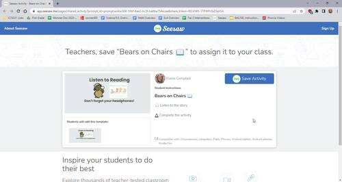 Seesaw Listen-to-Reading: 5 Listening and Comprehension Activities