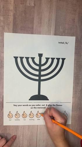 Articulation & Phonology Hanukkah Printable for Speech Therapy | TPT