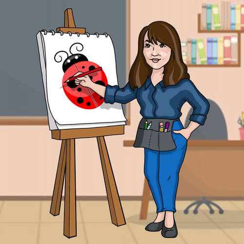 FREE - Step-by-Step Art Videos with Printable Templates | TPT