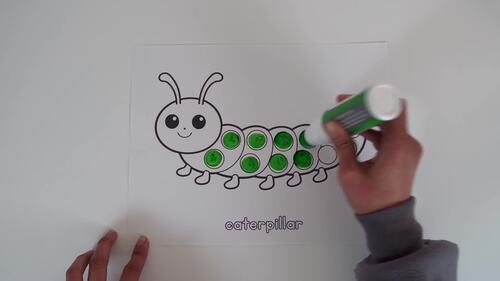The Very Hungry Caterpillar Dot Marker Low Prep Activities | Toddler ...