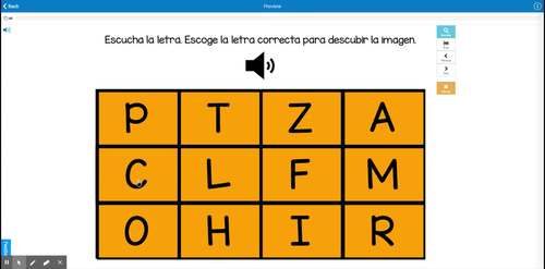 El alfabeto Uncover the Picture by Sra Instructora | TPT