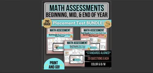Beginning of the Year First Grade Math Assessment Math Placement Test ...