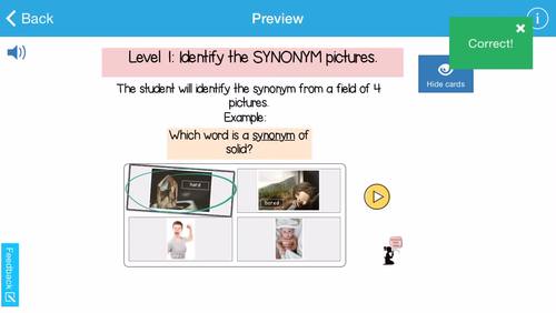 Synonyms Boom Cards™ Real Photos Set 1 by Speech Your Mind | TPT