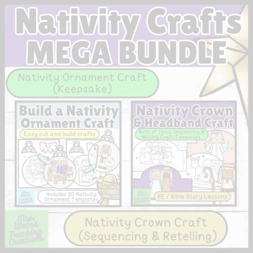 Nativity MEGA BUNDLE | Sequencing, Retelling, Fine Motor Crafts ...