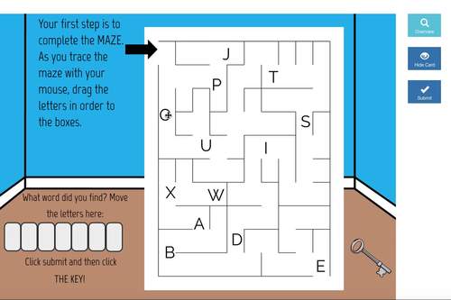 Occupational Therapy Teletherapy: MINI ESCAPE ROOM visual perceptual ...