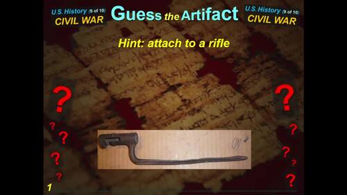 Colonies “Guess the Artifact” game with pictures & clues (1 of 10)