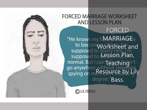 Forced Marriage Worksheet and Lesson Plan, grades 8-12 (US) | TPT