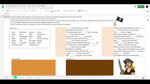 Pirate Vocabulary Activities: Paper and Digital Bundle by The Gaming ...