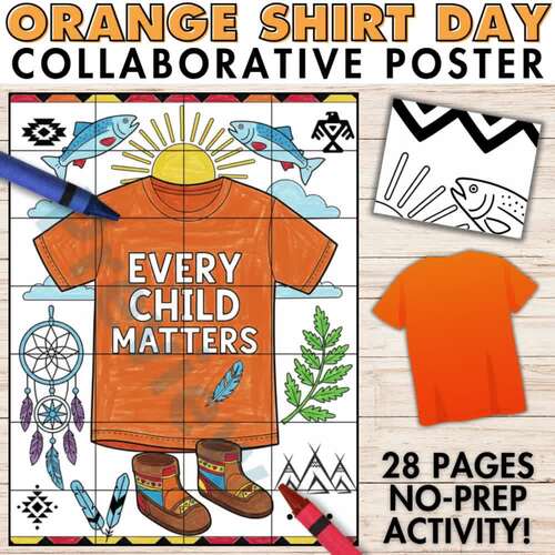 Orange Shirt Day Collaborative Poster Canadian Art Activity Every Child ...