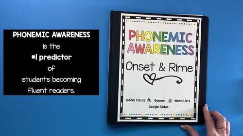 Phonemic Awareness Onset and Rime Blending Words PreK Kindergarten ...