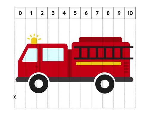 50 Pages Transportation Number Puzzle | Early Learning Sequencing ...