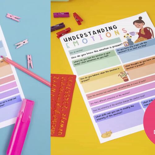 Understanding Emotions Worksheet | SEL Emotional Awareness Tool | Printable