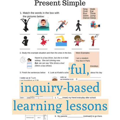 Present Simple - ESL Grammar Worksheet for Language Learners | TPT