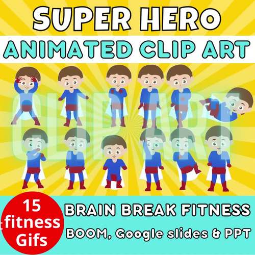 super hero kids clipart by Teachers Resource Store | TPT